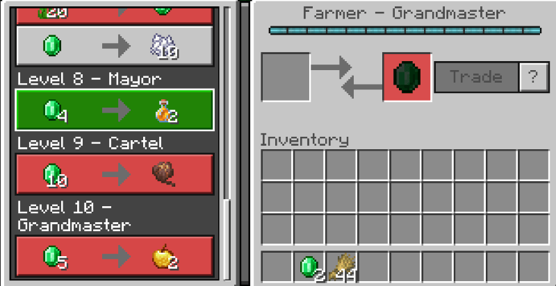 Ascended Villagers (Villager Rebalancing and More Trade levels ...