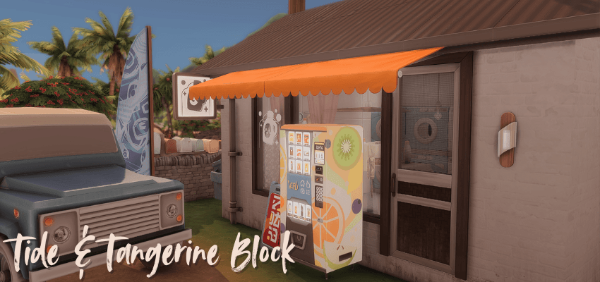 Tide & Tangerine Block — Rentals & Laundry Lot 🍊🏠 - The Sims 4 Rooms / Lots - CurseForge