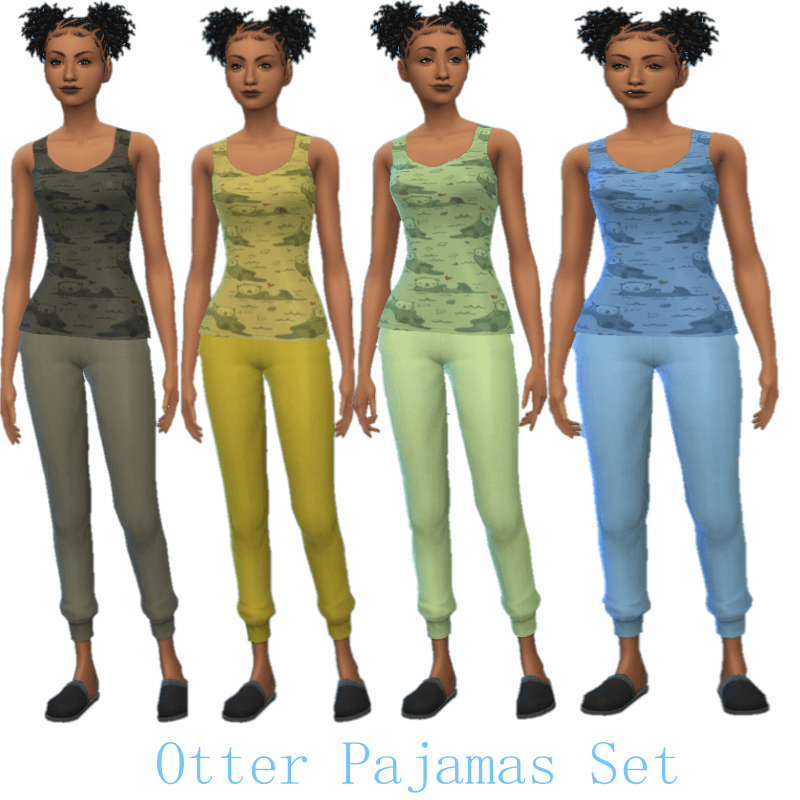 Otter Pajamas Set - The Sims 4 Create a Sim - CurseForge