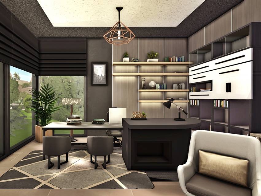 Modern Luxury - Office Room 1 - The Sims 4 Rooms / Lots - CurseForge
