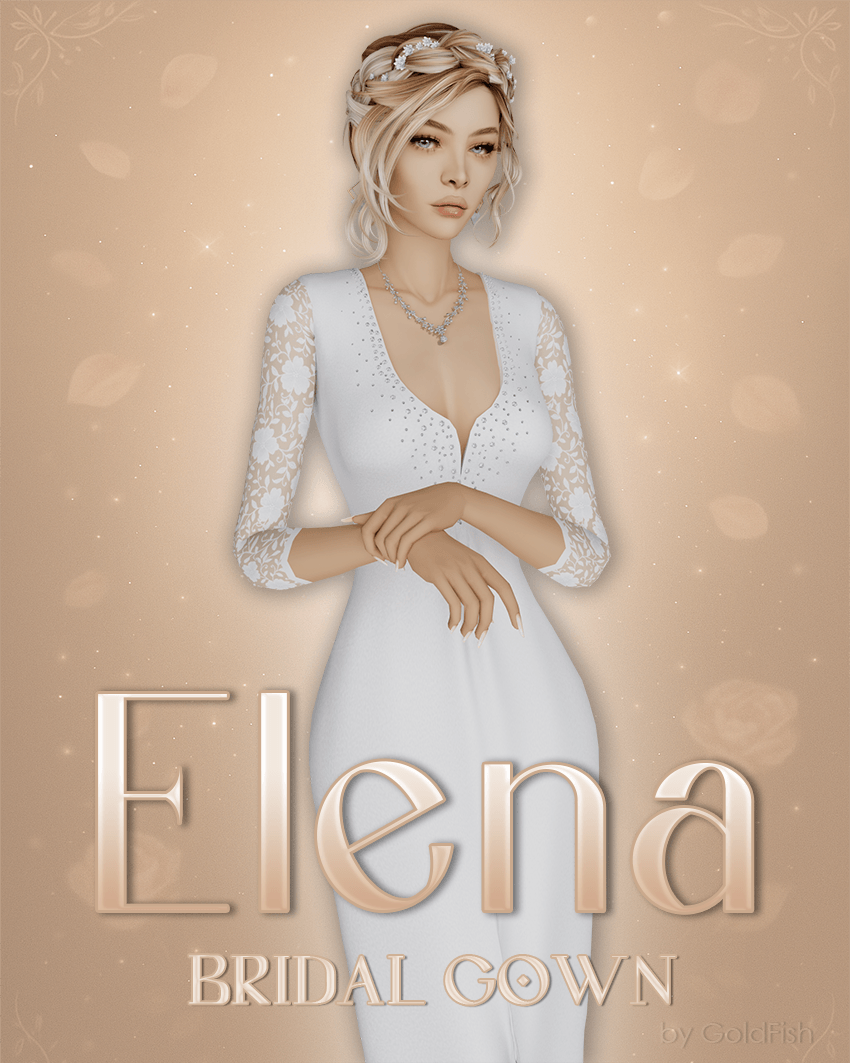 GoldFish Elena Bridal Gown - The Sims 4 Create a Sim - CurseForge