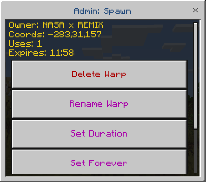 [Realm compatible]Nasa's Tp/player warps Add-On - Minecraft Bedrock Scripts - CurseForge