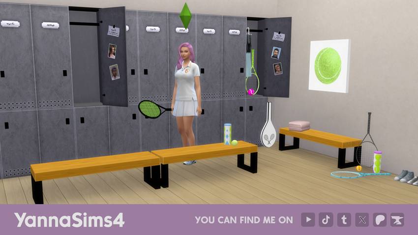 Tennis Locker Room Set - The Sims 4 Build / Buy - CurseForge