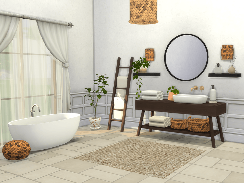 Comiko - Bathroom Boho Set - The Sims 4 Build / Buy - CurseForge