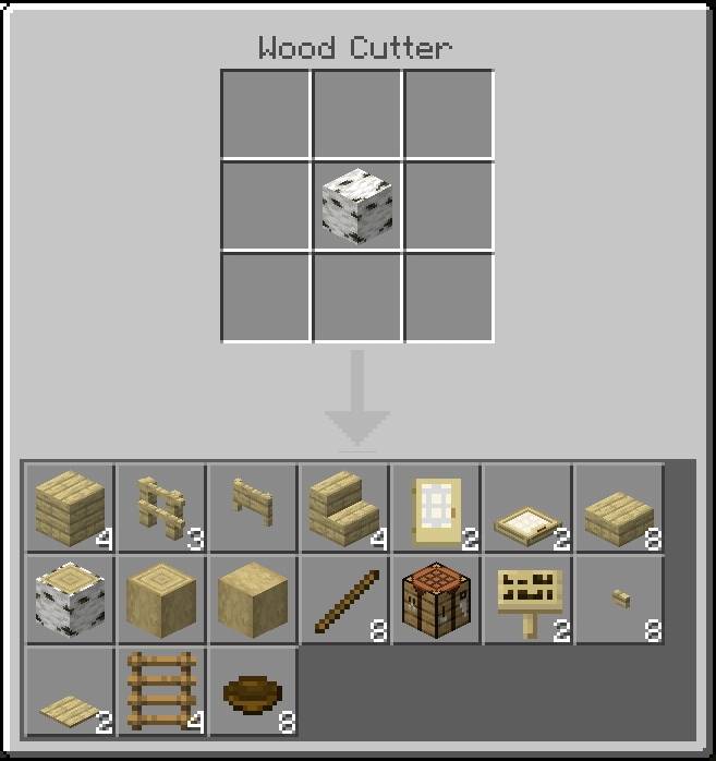 Wood Cutter (v1.7) - Minecraft Bedrock Addons - CurseForge