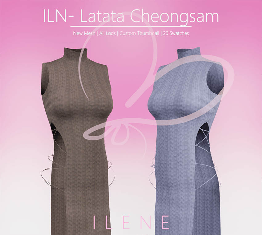 ILN. Latata Knit Cheongsam - The Sims 4 Create a Sim - CurseForge