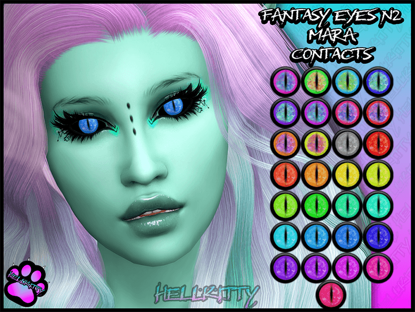 Fantasy Eyes N2 - Mara (Contacts) - The Sims 4 Create a Sim - CurseForge