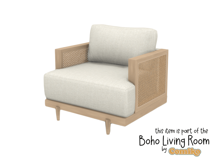 Comiko - Boho Living Room Armchair - The Sims 4 Build / Buy - CurseForge