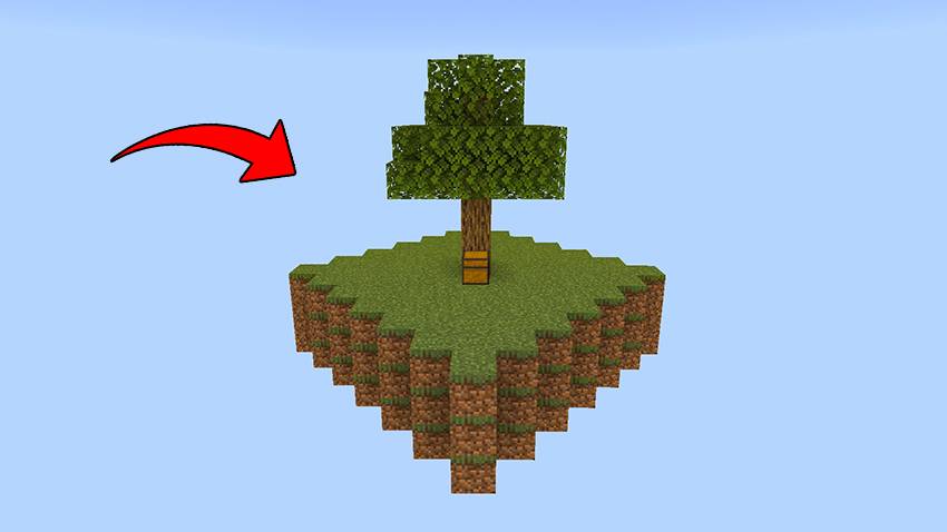 Straight Line Skyblock - Minecraft Bedrock Maps - CurseForge