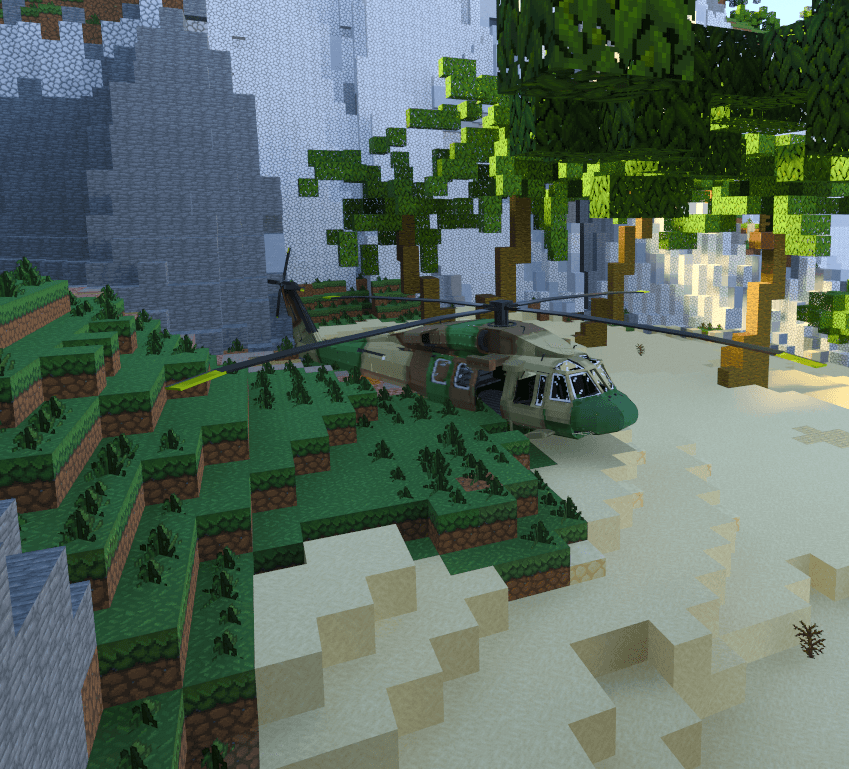 Infantry Helicopters - UH-60 - Minecraft Bedrock Addons - CurseForge