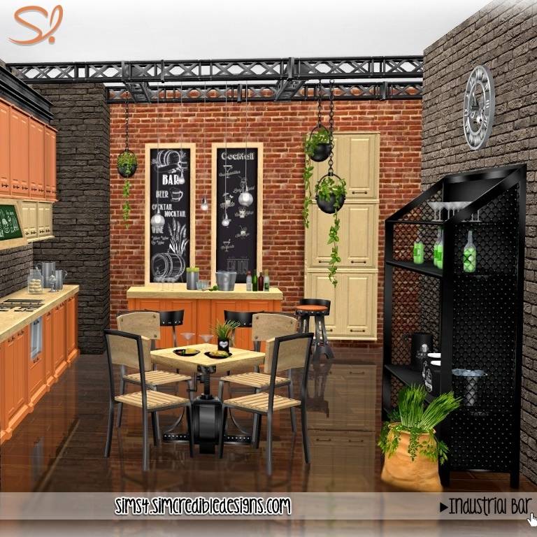 Download Industrial Bar - decor 🍹 - The Sims 4 Mods - CurseForge
