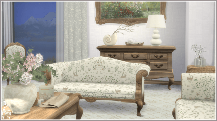 Millefleurs Living Room - The Sims 4 Rooms / Lots - CurseForge