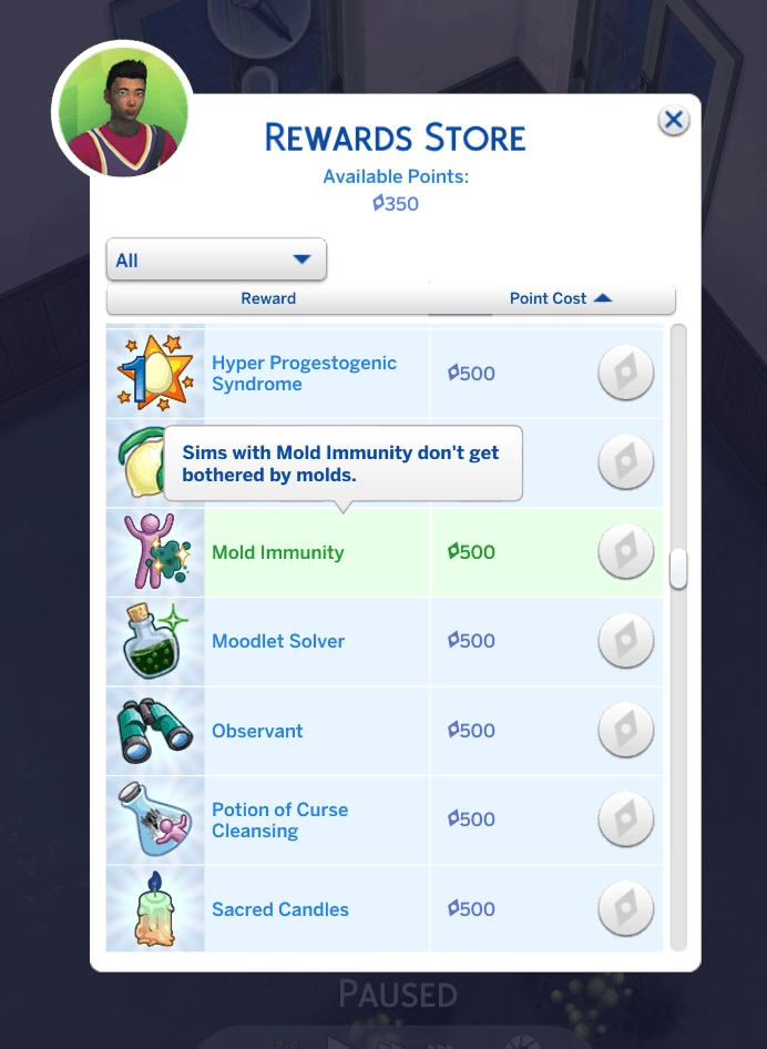 Reward Trait: Mold Immunity - The Sims 4 Mods - CurseForge