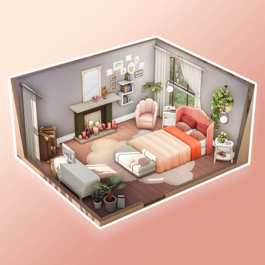 Love Is Around Bedroom - No CC - The Sims 4 Rooms / Lots - CurseForge