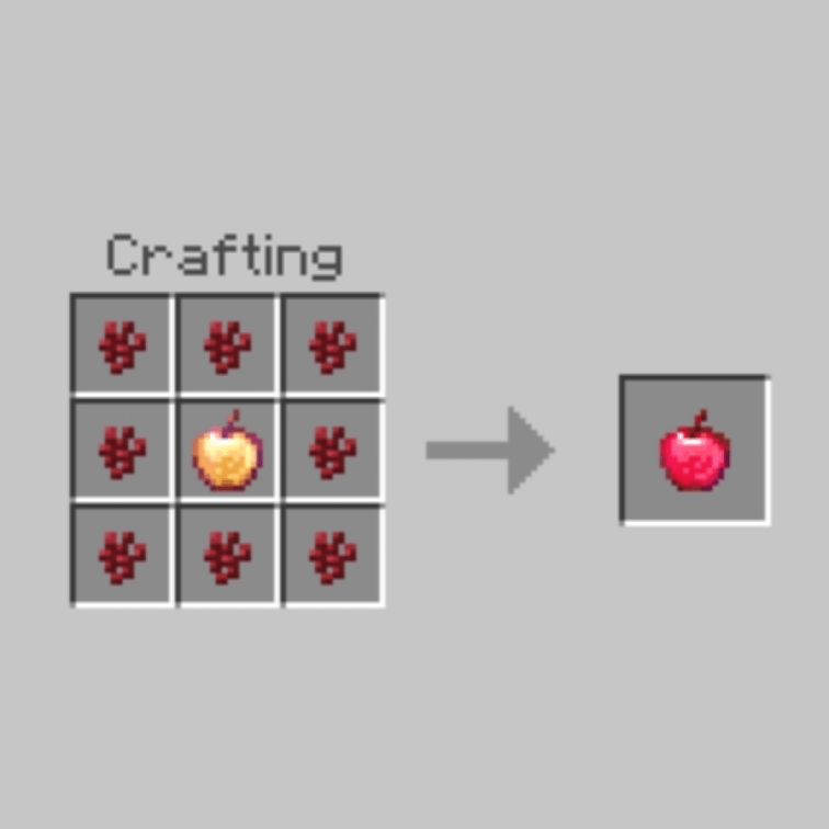 Heart Enchanted Apple Minecraft Mod