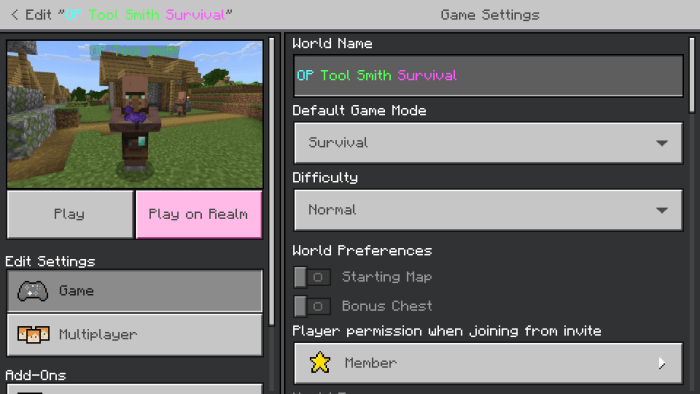 OP Tool Smith + Mod - Minecraft Bedrock Maps - CurseForge