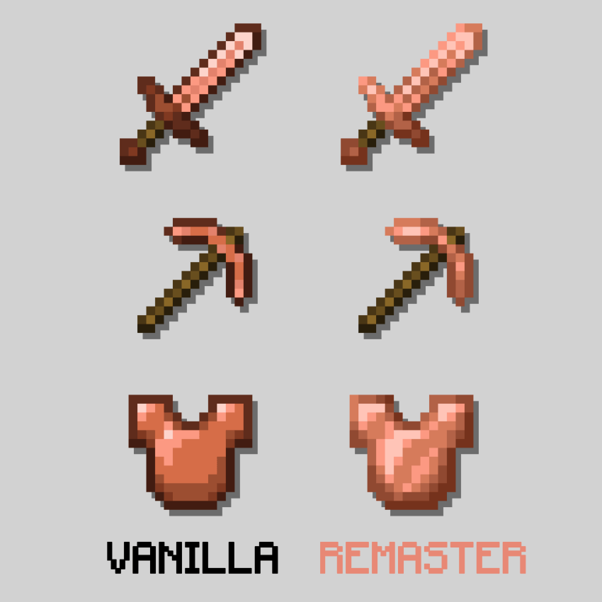 COPPER REMASTER - Minecraft Bedrock Texture Packs - CurseForge