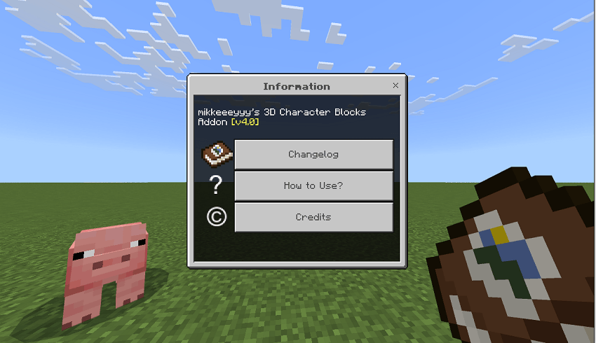 mikkeeeyyyy's 3D Character Blocks [v4.0] - Minecraft Bedrock Addons ...