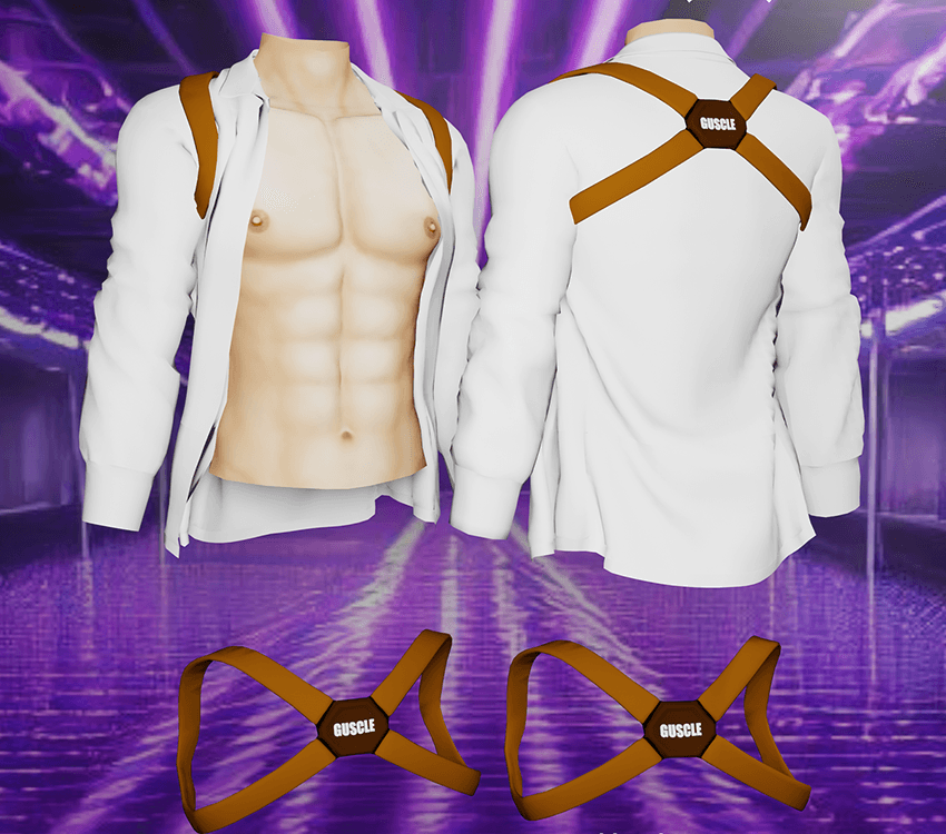 Guscleskin - L. Open Shirt + Harness - The Sims 4 Create a Sim - CurseForge