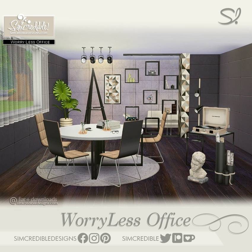 Worry Less Office 🖌️🎨 - The Sims 4 Build / Buy - CurseForge