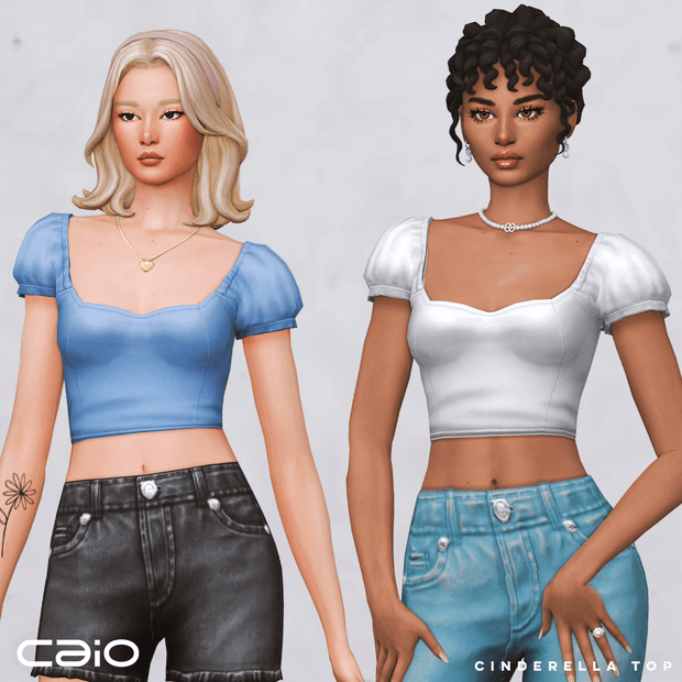 Cinderella Top (Caiocc) - The Sims 4 Create a Sim - CurseForge