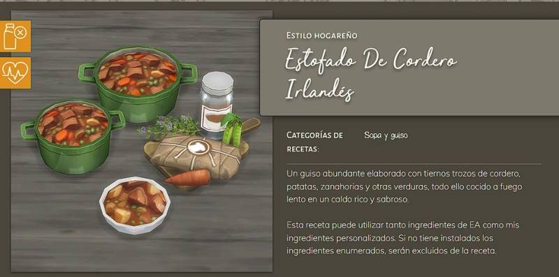 Download Irish Lamb Stew by BrazenLotus Spanish translation - The Sims ...