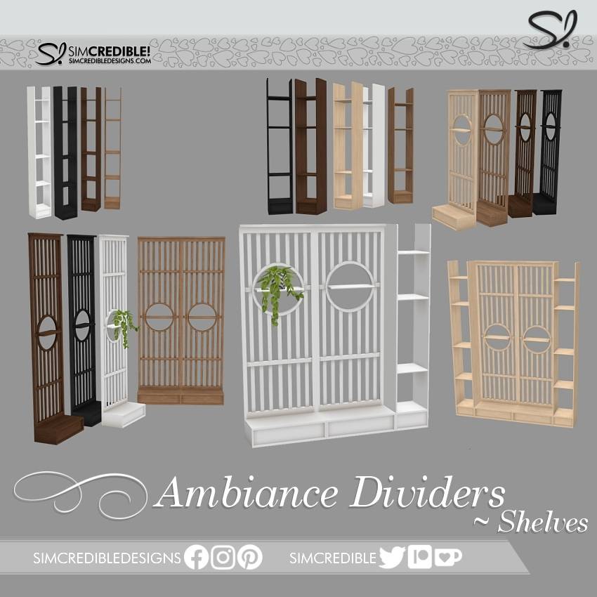 Ambiance Dividers - Shelves ⋆.ೃ࿔* :･ - The Sims 4 Build / Buy - CurseForge