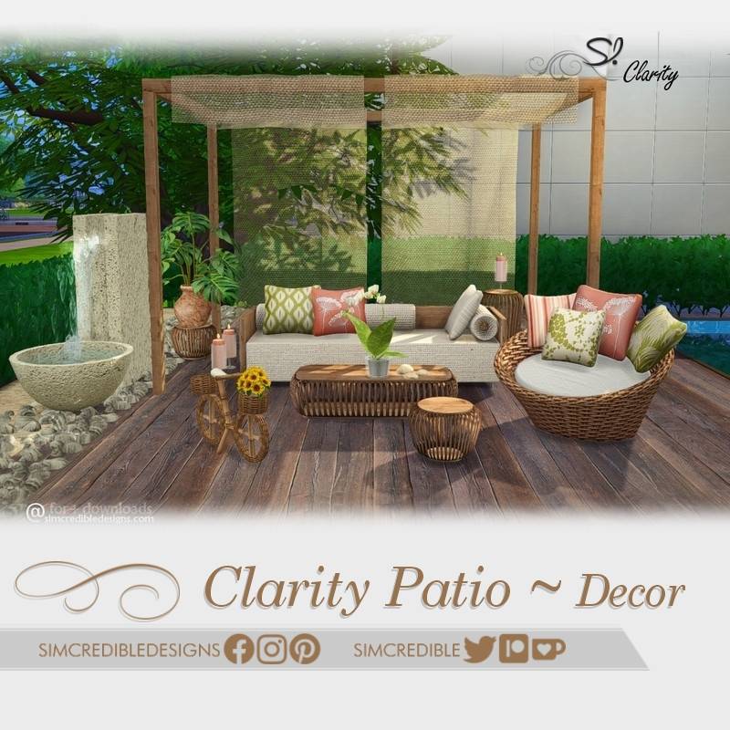Clarity Patio - Decor 🌻 - The Sims 4 Build / Buy - CurseForge