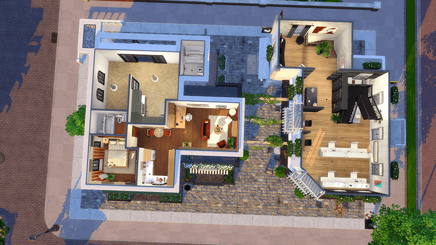 Magnolia Promenade Office and Retail - The Sims 4 Rooms / Lots - CurseForge