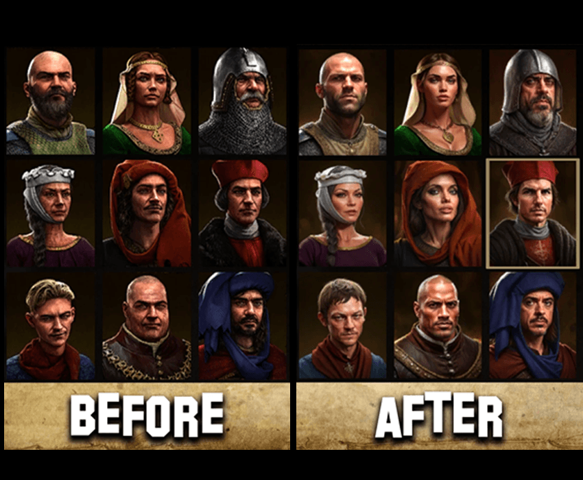 Celebrity Portraits - Manor Lords Mods - CurseForge