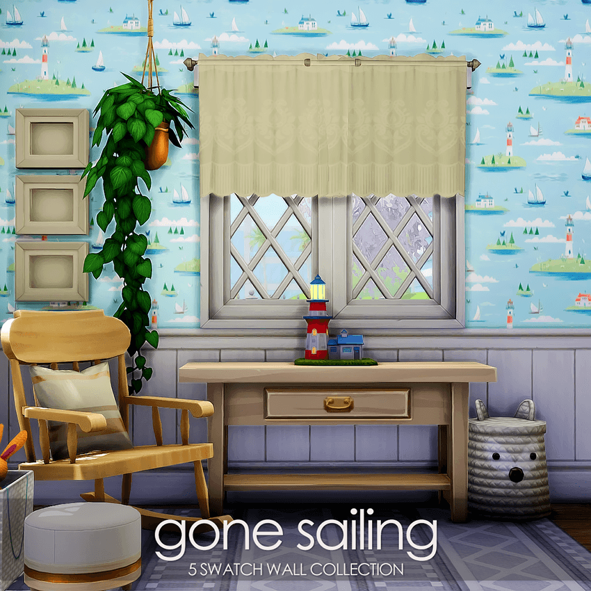 Gone Sailing - Wall Set - The Sims 4 Build / Buy - CurseForge