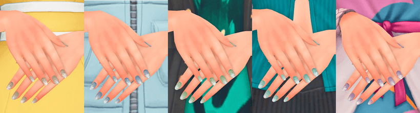 Wagashi-Sakura Dango Nails - The Sims 4 Create a Sim - CurseForge