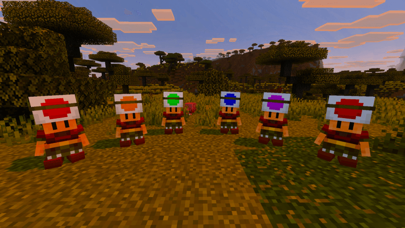 Toad Villagers - Minecraft Bedrock Texture Packs - CurseForge