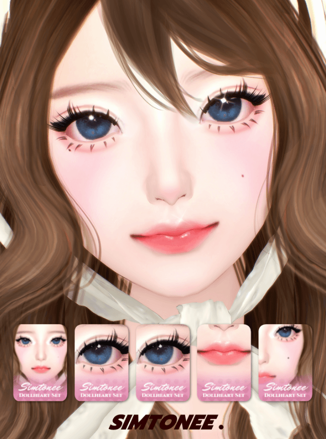 Dollheart Makeup Set [5 Items] - The Sims 4 Create a Sim - CurseForge