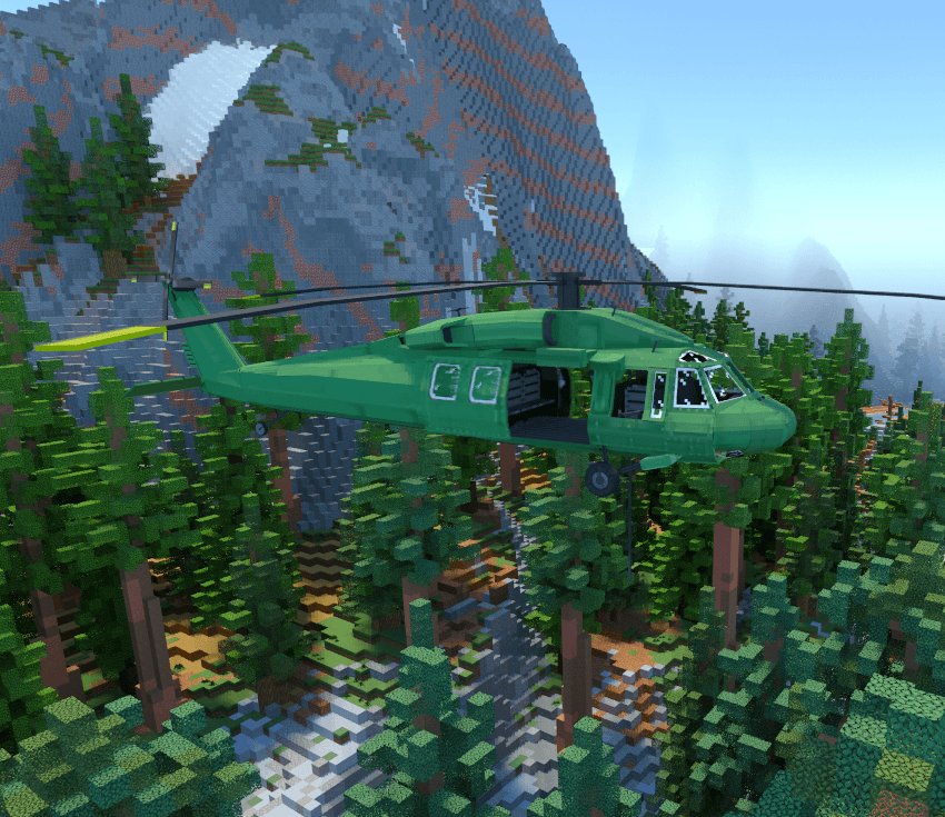 Infantry Helicopters - UH-60 - Minecraft Bedrock Addons - CurseForge