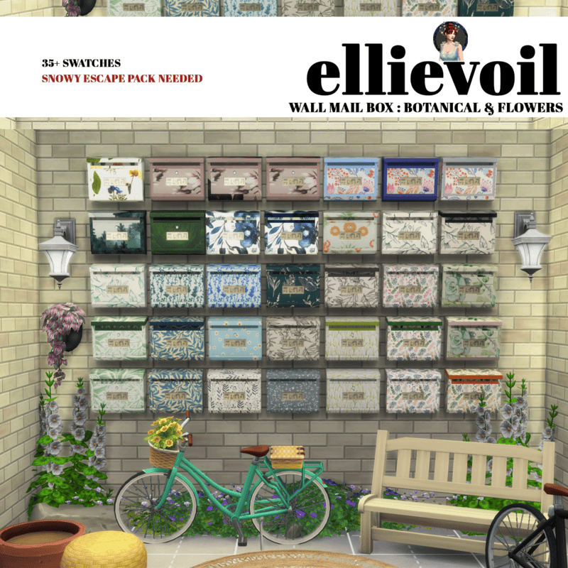 WALL MAILBOX: Botanical Designs - The Sims 4 Build / Buy - CurseForge