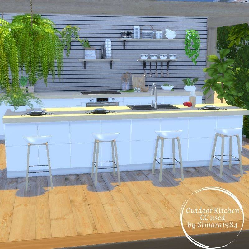 Outdoor Kitchen CC used - The Sims 4 Rooms / Lots - CurseForge