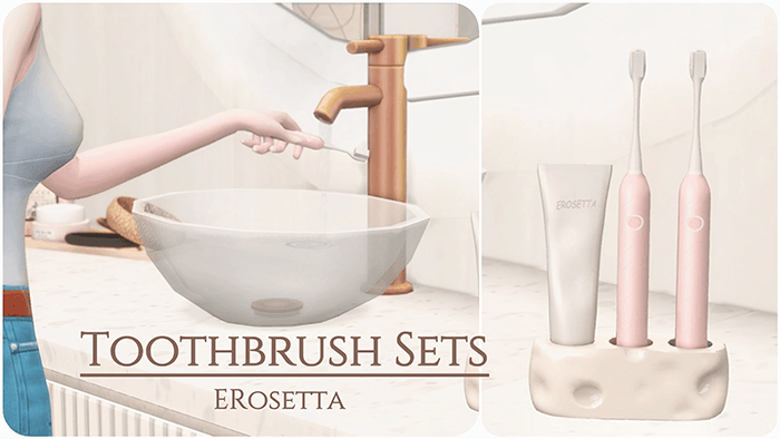 Download [ERosetta]Cheese ToothBrush Sets - The Sims 4 Mods - CurseForge
