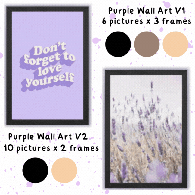 Purple Wall Art : 2 versions - The Sims 4 Build / Buy - CurseForge