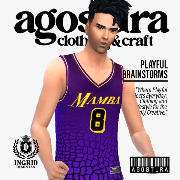 Download IDxA Basketball Jersey | Mamba - The Sims 4 Mods - CurseForge