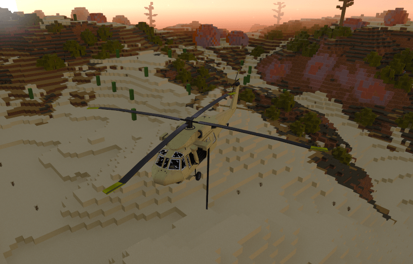Infantry Helicopters - UH-60 - Minecraft Bedrock Addons - CurseForge