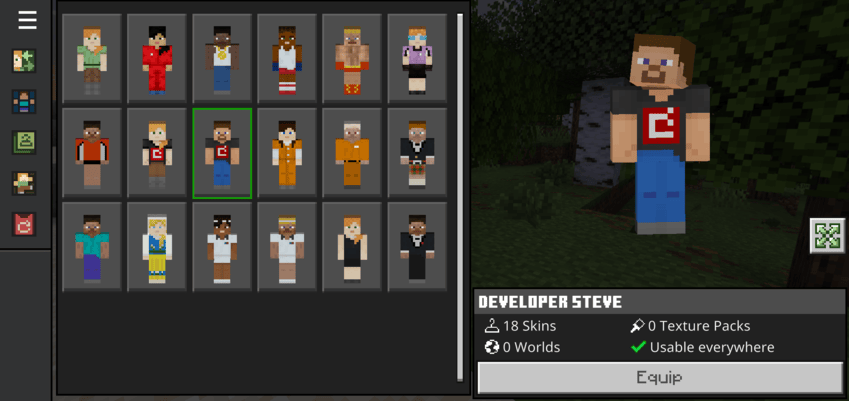 Default Skin Pack Legacy - Minecraft Bedrock Skins - CurseForge