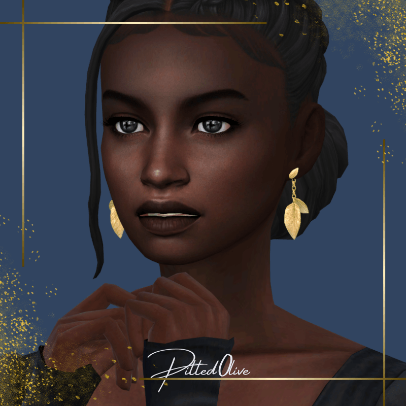 Golden Leaf Earrings - The Sims 4 Create a Sim - CurseForge
