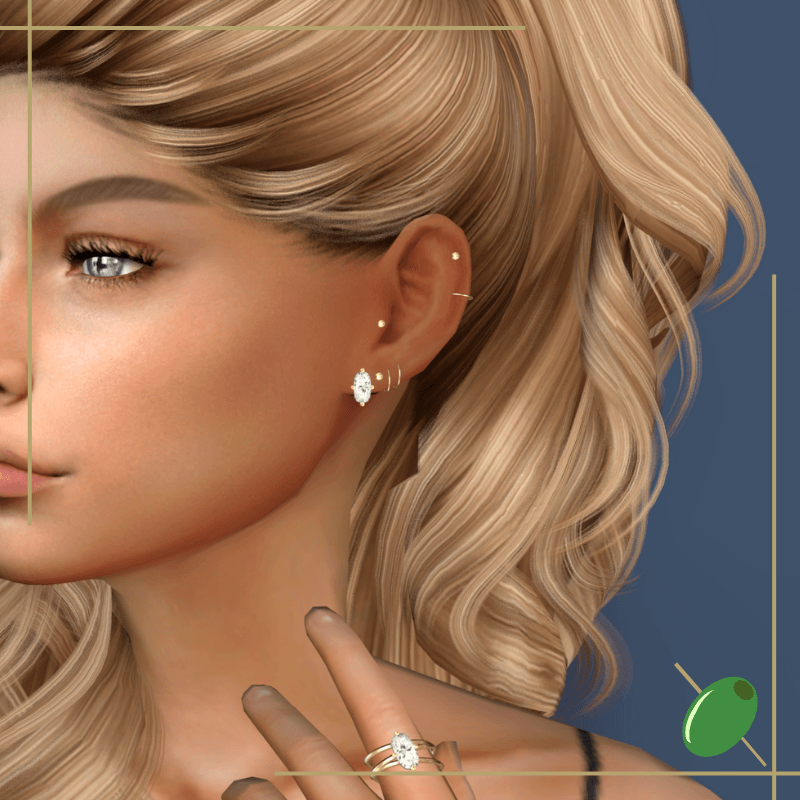 Hailey Piercings - The Sims 4 Create a Sim - CurseForge