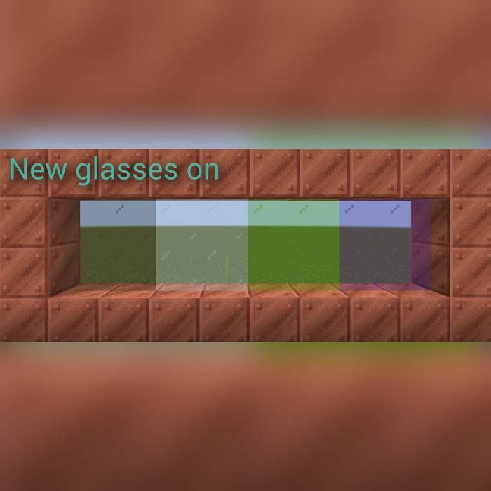 New glass-connected glass - Minecraft Bedrock Texture Packs - CurseForge
