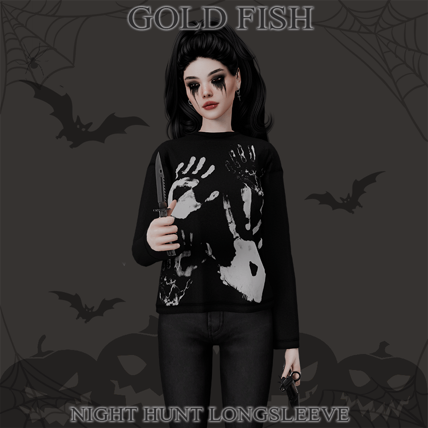 GoldFish Night Hunt Longsleeve - The Sims 4 Create a Sim - CurseForge