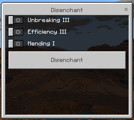 Disenchanter Book - Minecraft Bedrock Addons - CurseForge