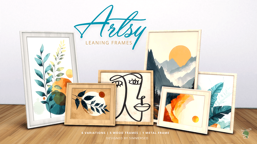 Artsy Leaning Picture Frames - The Sims 4 Build / Buy - CurseForge