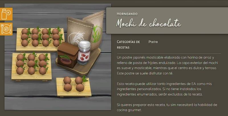 Download Chocolate Mochi by BrazenLotus Spanish Translation - The Sims ...