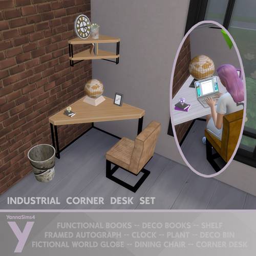 Industrial Corner Desk Set - The Sims 4 Build / Buy - CurseForge